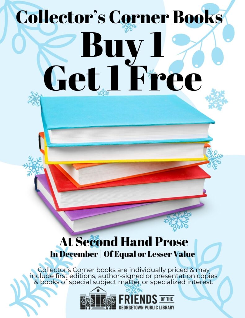Collector’s Corner Books are BOGO in December! - Friends of The ...